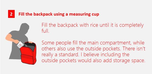 How to Measure Backpack Volume