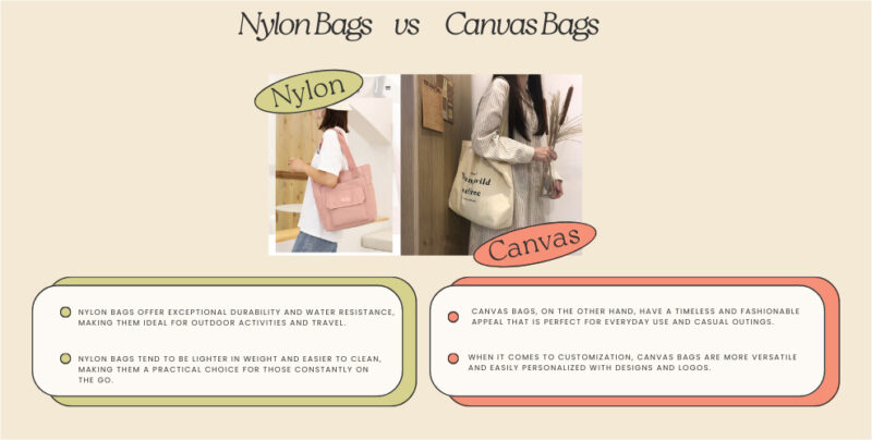 Nylon Bags vs Canvas Bags